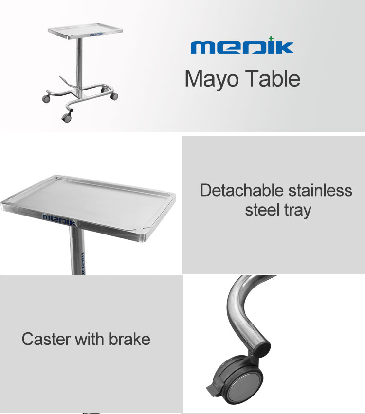 Stainless Steel Hydraulic Mayo Table