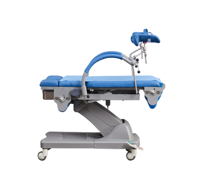 YA-EC-U06 Gynae Ultrasound Couch With Stirrups