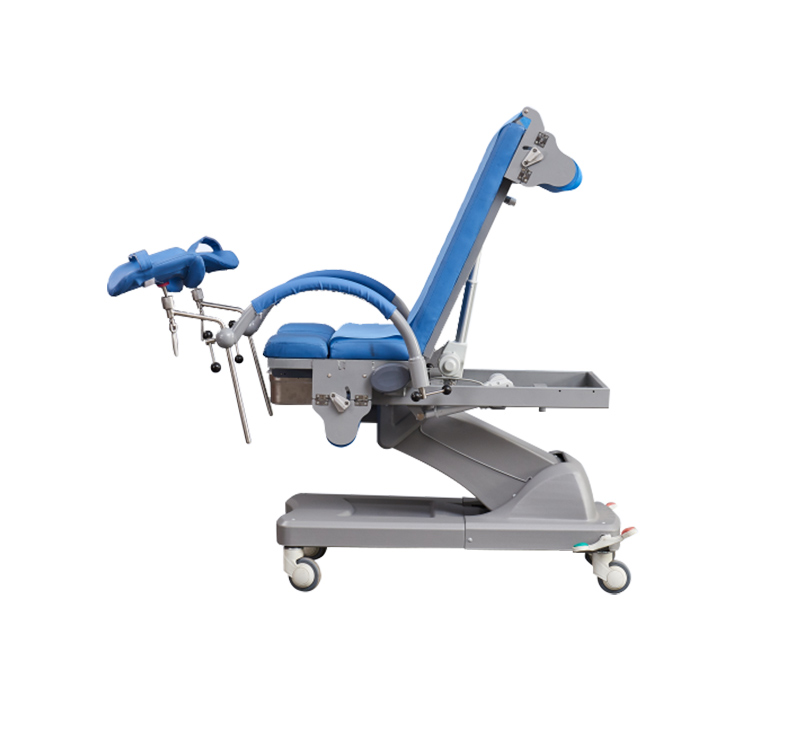 YA-EC-U06 Gynae Ultrasound Couch With Stirrups